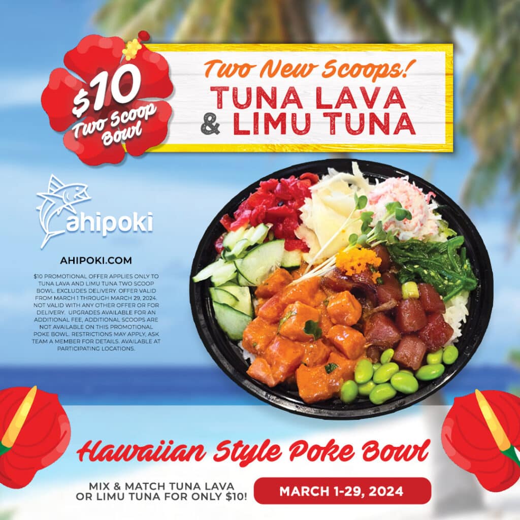 Ahipoki Rolls Out Two New Hawaiian Style Poke Scoops; Kicks it Off with ...